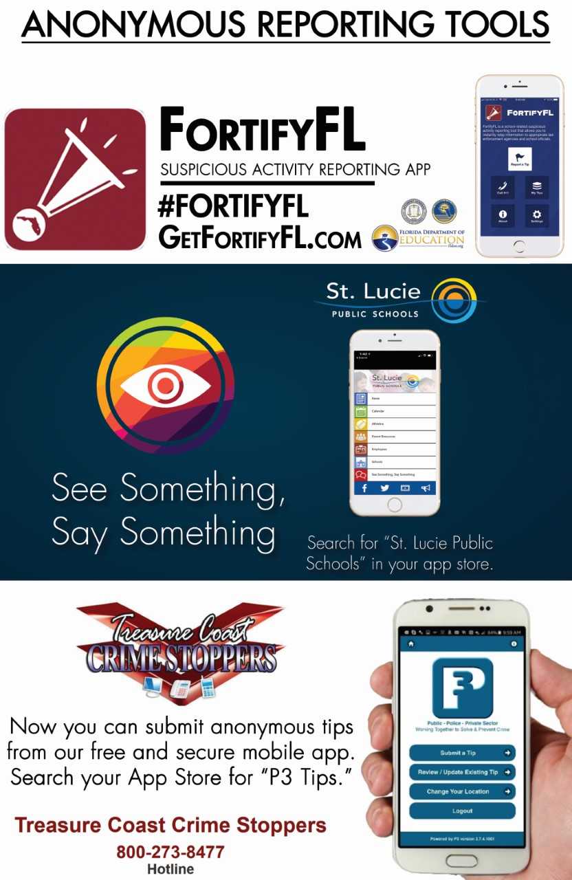 Crime Reporting Poster – St Lucie Public Schools