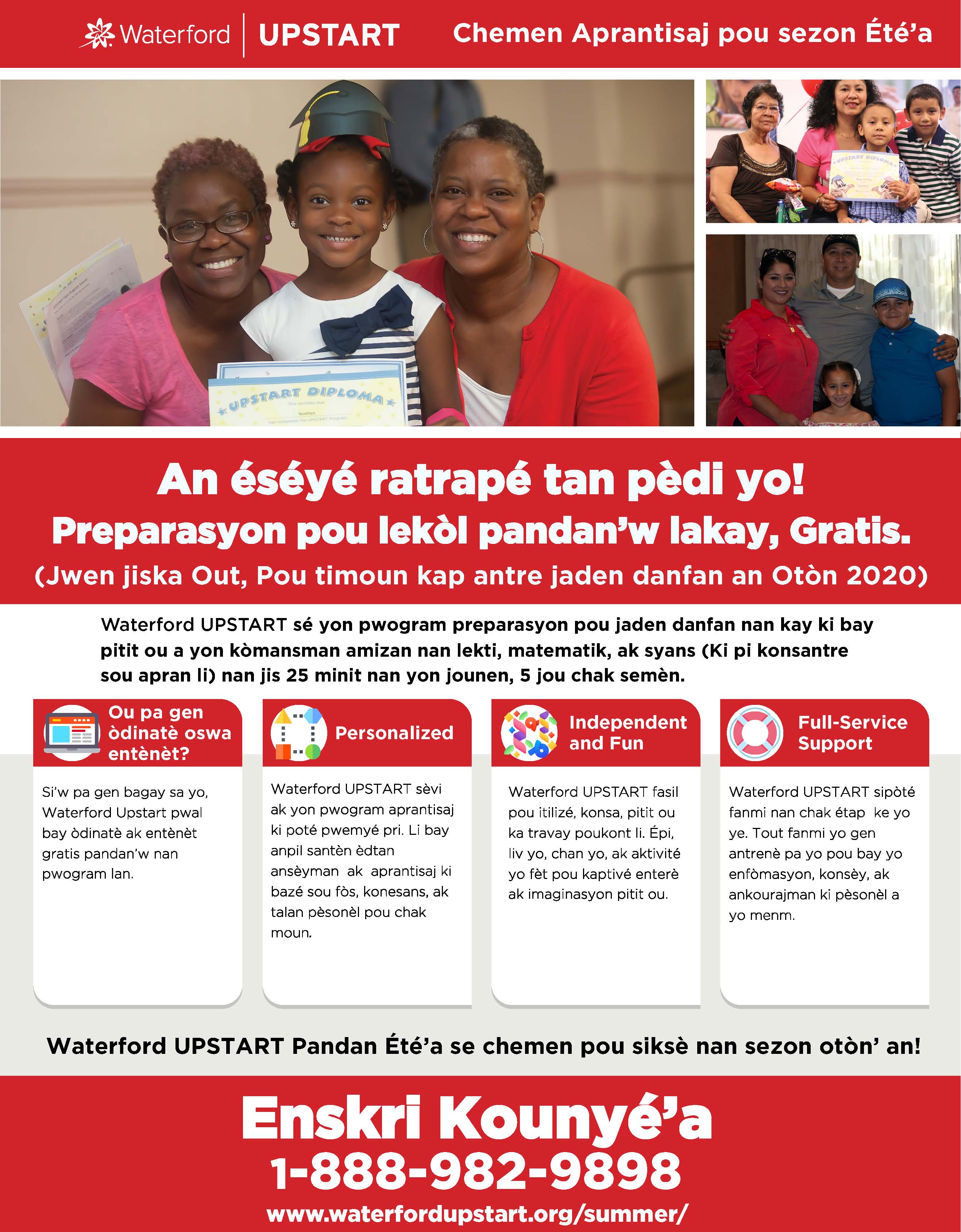 UPSTART Summer 2020 – Haitian Creole – St Lucie Public Schools